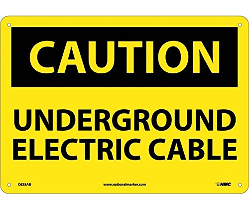 Amazon.com: National Marker C625AB Caution Underground Electric Cable ...