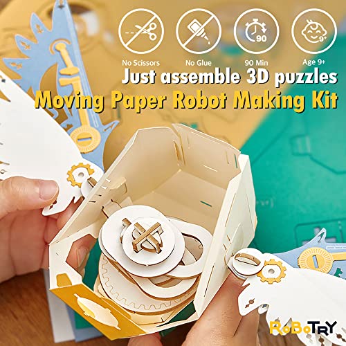 Snapklik.com : ROBOTRY Moving Paper Robot Kit - Angelic Math Teacher