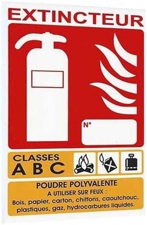 Amazon.com: LIFEBOX Fire Extinguisher ABC Sign : Office Products