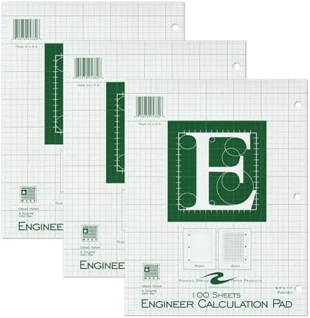 Amazon.com : PerKoop 8 Pack Colored Engineering Paper Bulk, 8.5 x 11 ...
