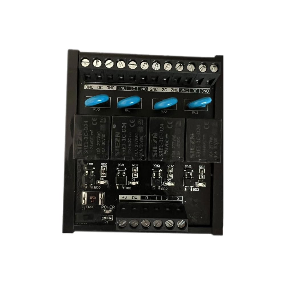 Buy 4 Channel Relay Module 1 SPDT DIN Rail 12V 24V DC/AC Interface ...