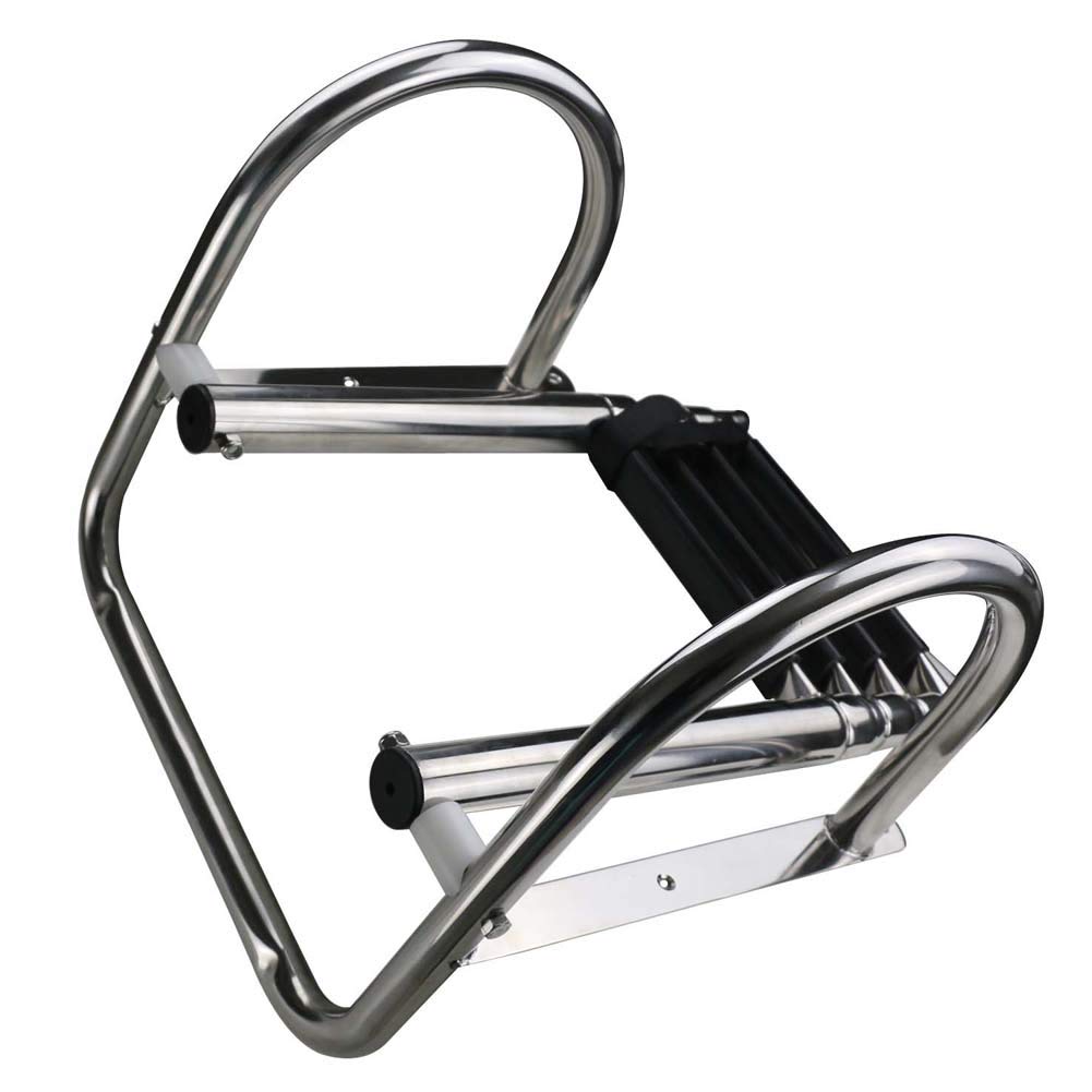 Snapklik.com : COC-LF 4 Steps Pontoon Boat Ladder, Stainless Steel ...
