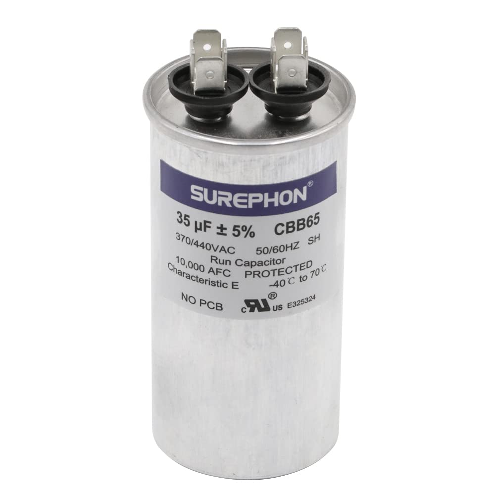 Snapklik.com : 35 Mfd Capacitor 370V Or 440V Run Start Capacitor CBB65b ...