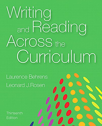 Amazon.com: Writing and Reading Across the Curriculum (13th Edition ...