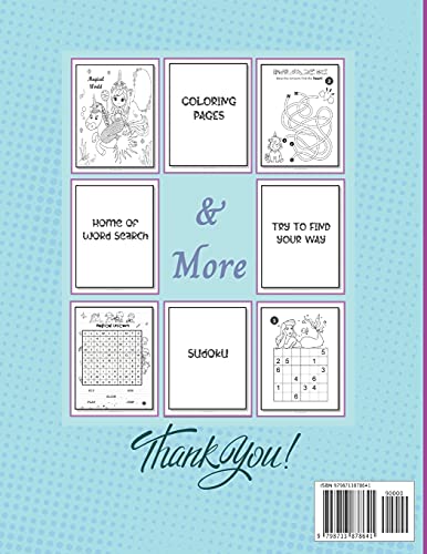 Snapklik.com : Mermaid And Unicorn Activity Book: A Cute And Fun ...