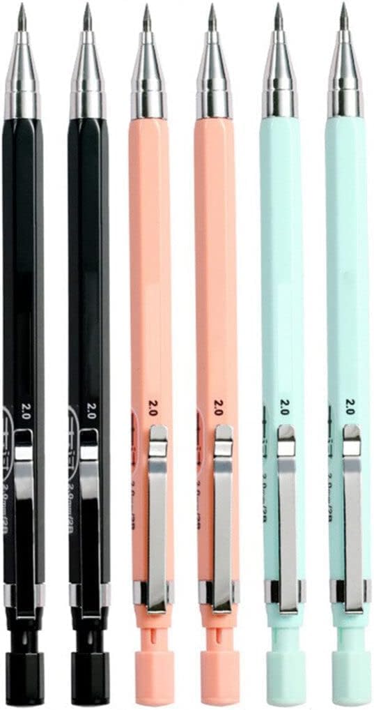 Amazon.com : LNYMZD 3Pcs 2.0mm 2B Propelling Pencils Candy Color ...