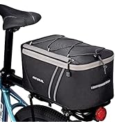 Amazon.com : JXFUKAL Rear Bike Rack Bag with Rain Cover, 7L/9L/10L/12L ...