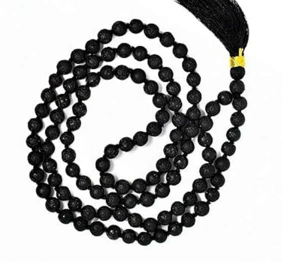 All Stone Rarest Lava Mala Original Certified Volcano Stone Mala 108 ...