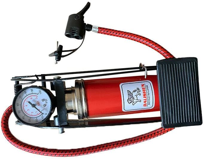 AIMALL High Pressure Foot Pump Portable Floor Bike Pump Inflator, 100 ...