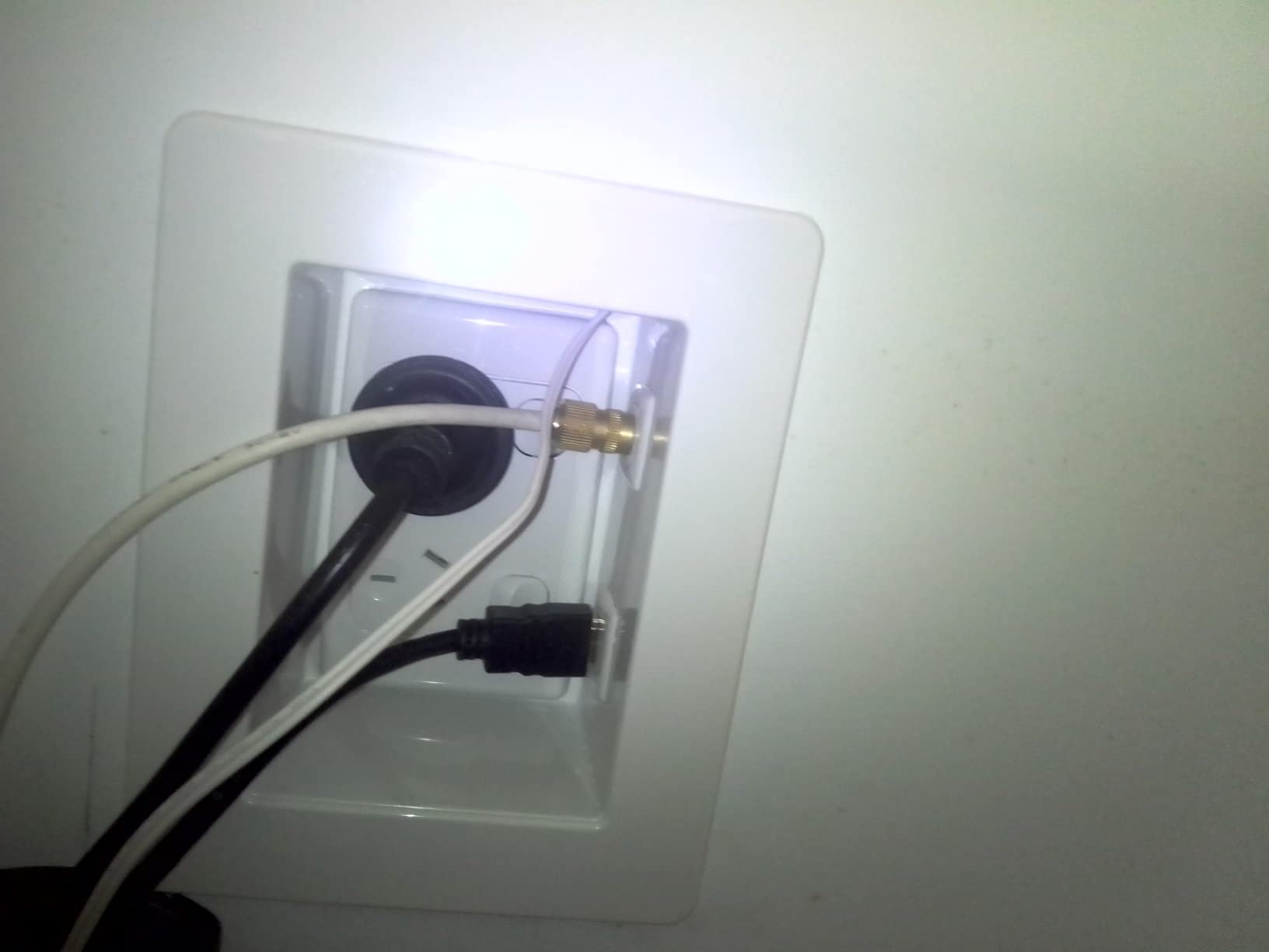Wall Plate Recessed Box for Power Point Outlet + Clipsal Type AV ...