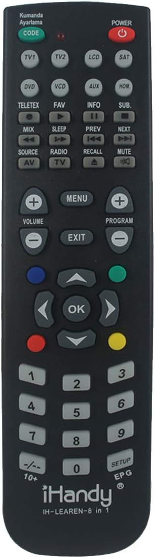 IHANDYTEC IH-LEARN 8IN1 CRC1804 BLACK UNIVERSAL LEARNING TV/LCD/SAT/DVD ...