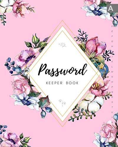 Password Keeper Book: 8x10 Big Login Notebook Organizer with A-Z ...