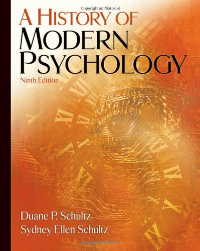 Amazon.com: A History of Modern Psychology: 9780495097990: Schultz ...