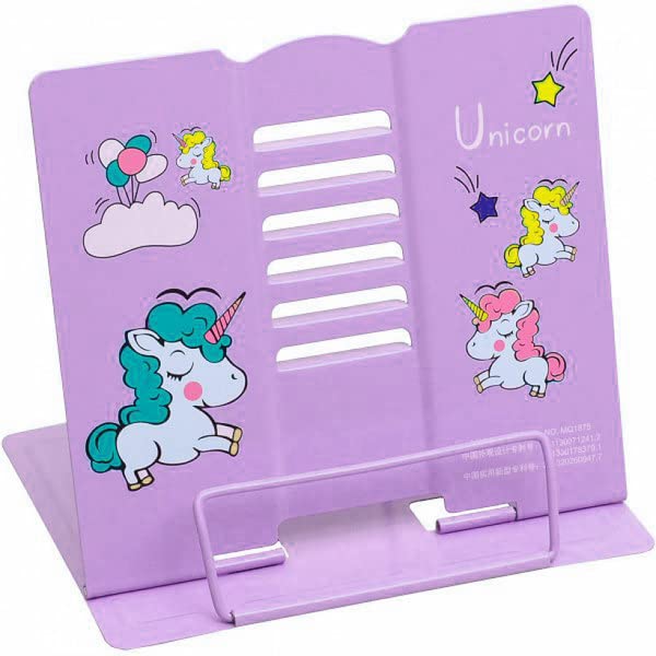 Book Reading Stand, Cookbook Stand, Book Holder, Kids Unicorn Stand for ...