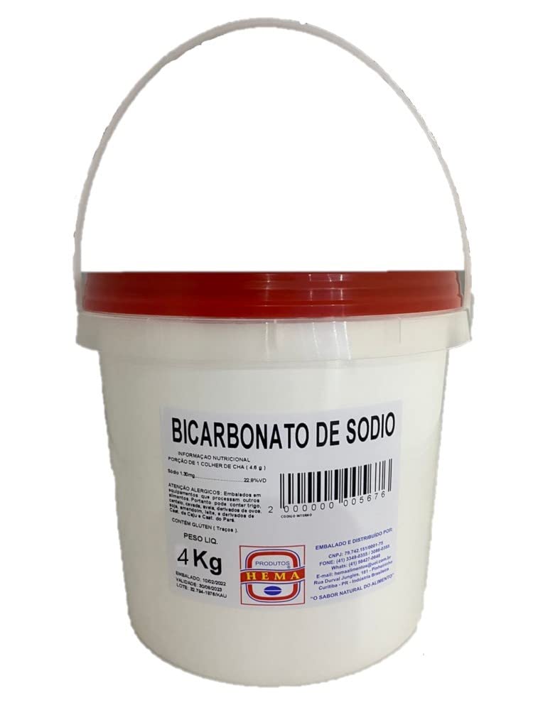 Bicarbonato de Sódio Balde de 4Kg - X roots : Amazon.com.br: Alimentos ...
