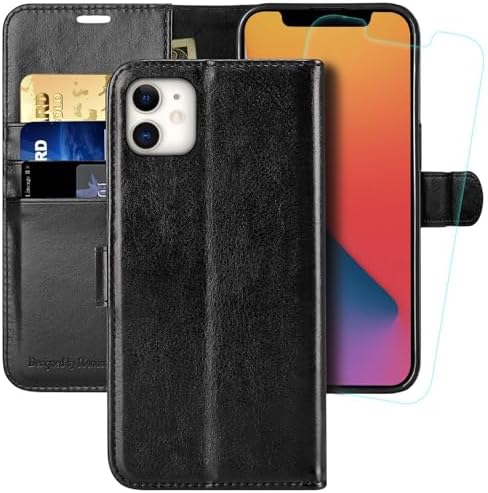 Amazon.com: MONASAY Wallet Case Compatible for iPhone 13 Mini, [Glass ...