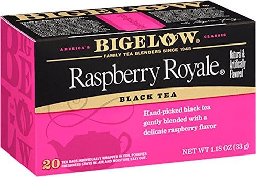 Amazon.com : Bigelow Raspberry Royale Tea Bags - 20 ct (Pack of 2 ...