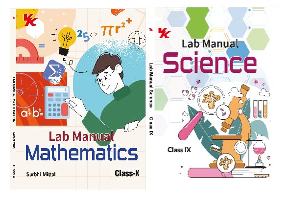 Lab Manual Mathematics, Science (PB) Without Worksheet (Set of 2 Books ...