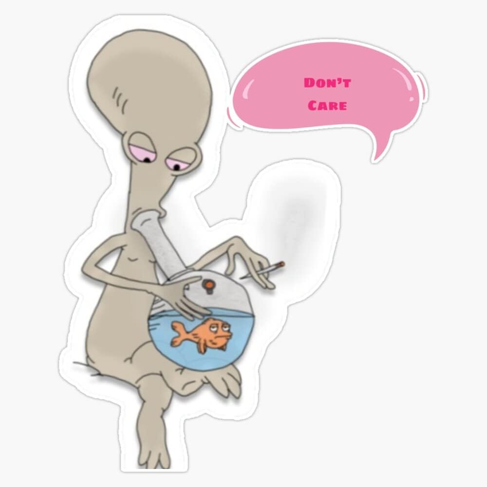 Amazon.com: American Dad Roger Smith Vinyl Window Bumper Sticker Decal ...