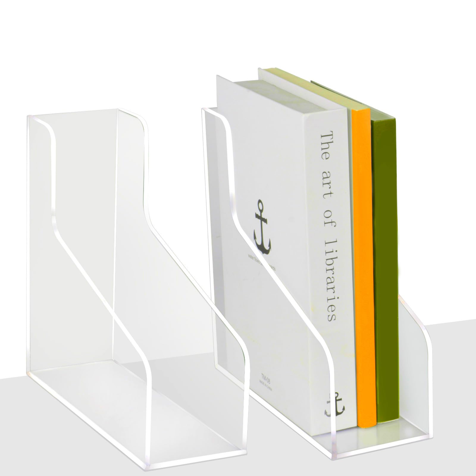 Amazon.com: Vicorise Magazine File Holder Acrylic,2 Pack Magazine ...