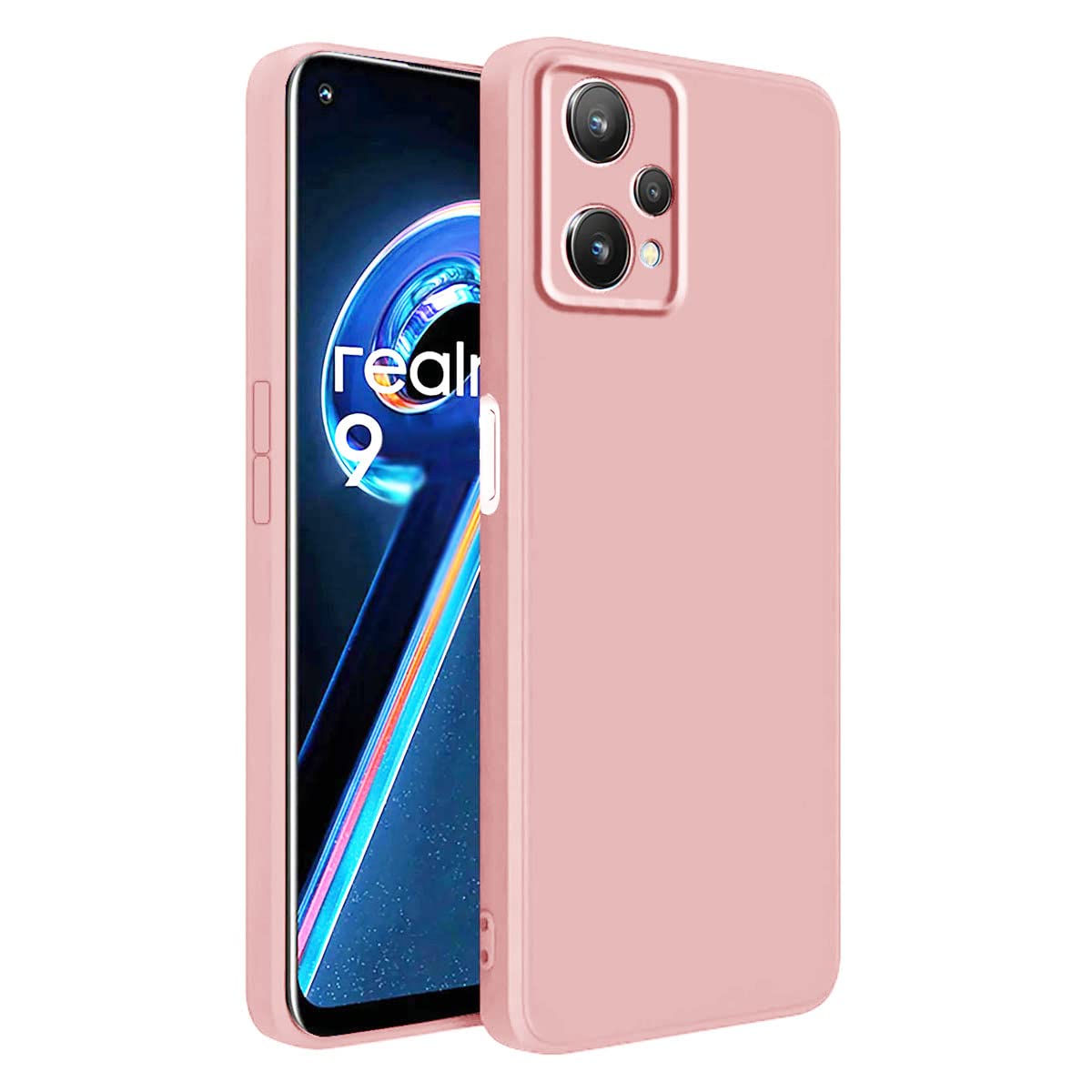 LIRAMARK Silicone Soft Back Cover Case for Realme 9 Pro 5G (Pink) : Amazon.in: Electronics
