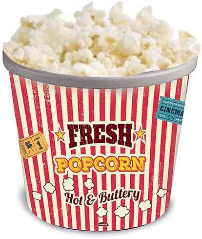 Amazon.com: Reusable Popcorn Container 72 fl oz Plasutil | Popcorn Bowl ...