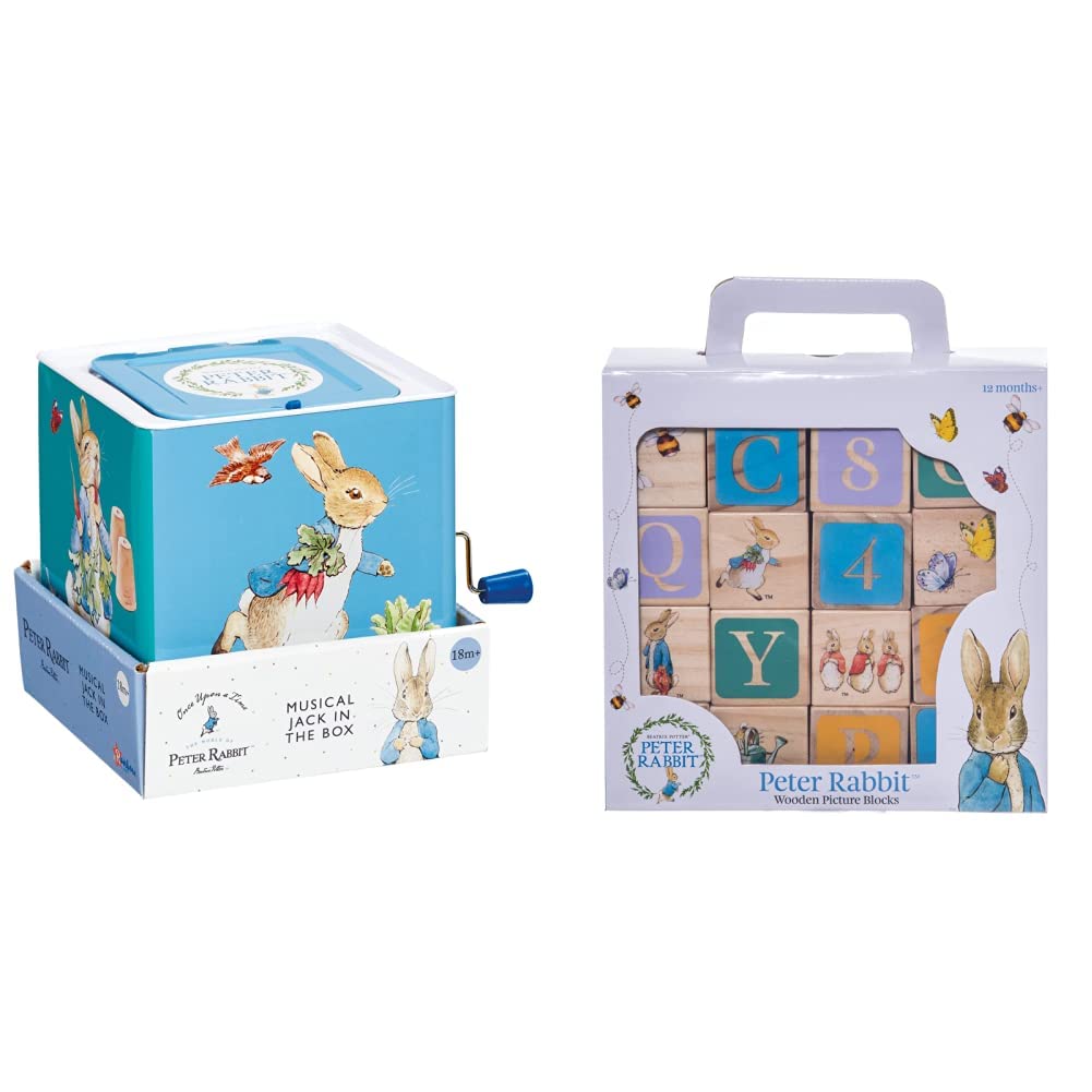 Peter Rabbit Jack in the Box & Official Peter Rabbit Wooden Building ...