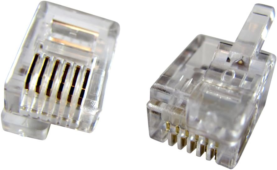 Allen Tel AT6X6DEC Modular Category 3 Plug for Stranded Wire, Non ...