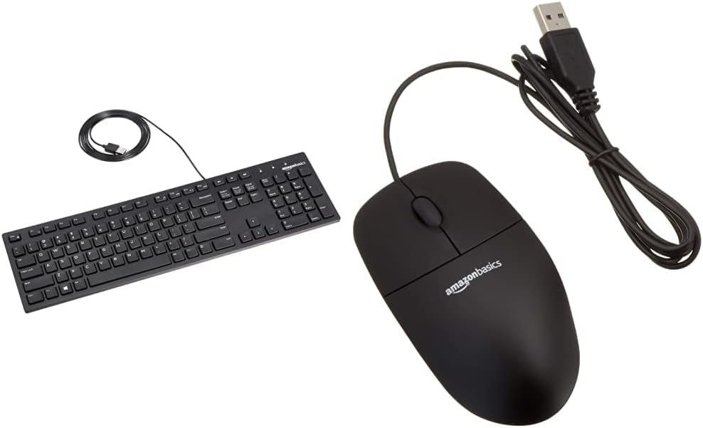 Brandclub - Amazon Basics Matte Black Wired Keyboard - US Layout ...