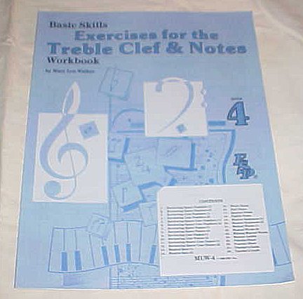 Basic Skills Exercises in Bass Clef Workbook By Mary Lou Walker Book 4 ...