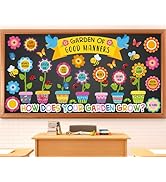 Amazon.com : ZOIIWA Spring Flowers Bulletin Board Decorations When We ...