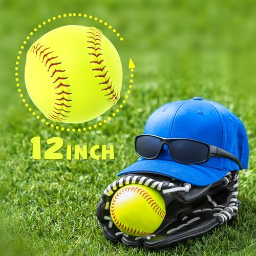 Snapklik.com : HANKLENSS 6 Pack Sports Practice Softballs - 12-Inch ...