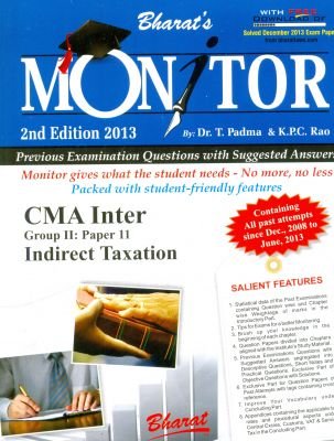 Monitor - CMA Inter - Paper 11 - Indirect Taxes - 9789351390077 ...