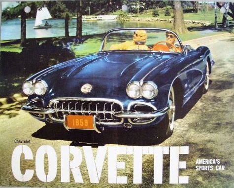 Buy This brand new 1959 Corvette Sales Brochure measures 8 x 10 but ...