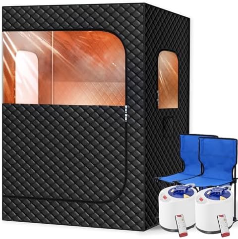 Amazon.com : Gollense Portable Infrared Sauna 2 Person, Full Size Large ...