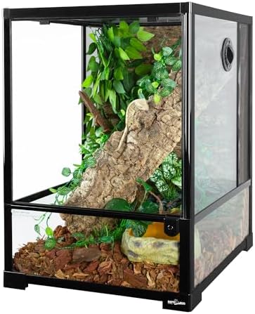 Amazon.com : REPTI ZOO 30 Gallon Reptile Glass Terrarium, 18" x 18" x ...
