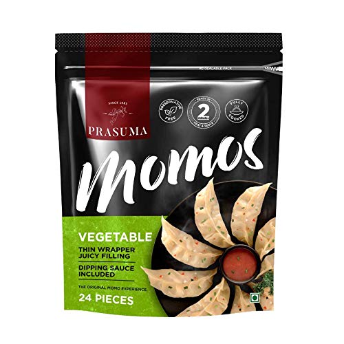 Prasuma Vegetable Momos, 24 Pieces : Amazon.in: Grocery & Gourmet Foods