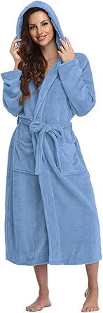 Amazon.com: Kimono Robes for Women Womens Hooded Fleece Robe, Soft ...