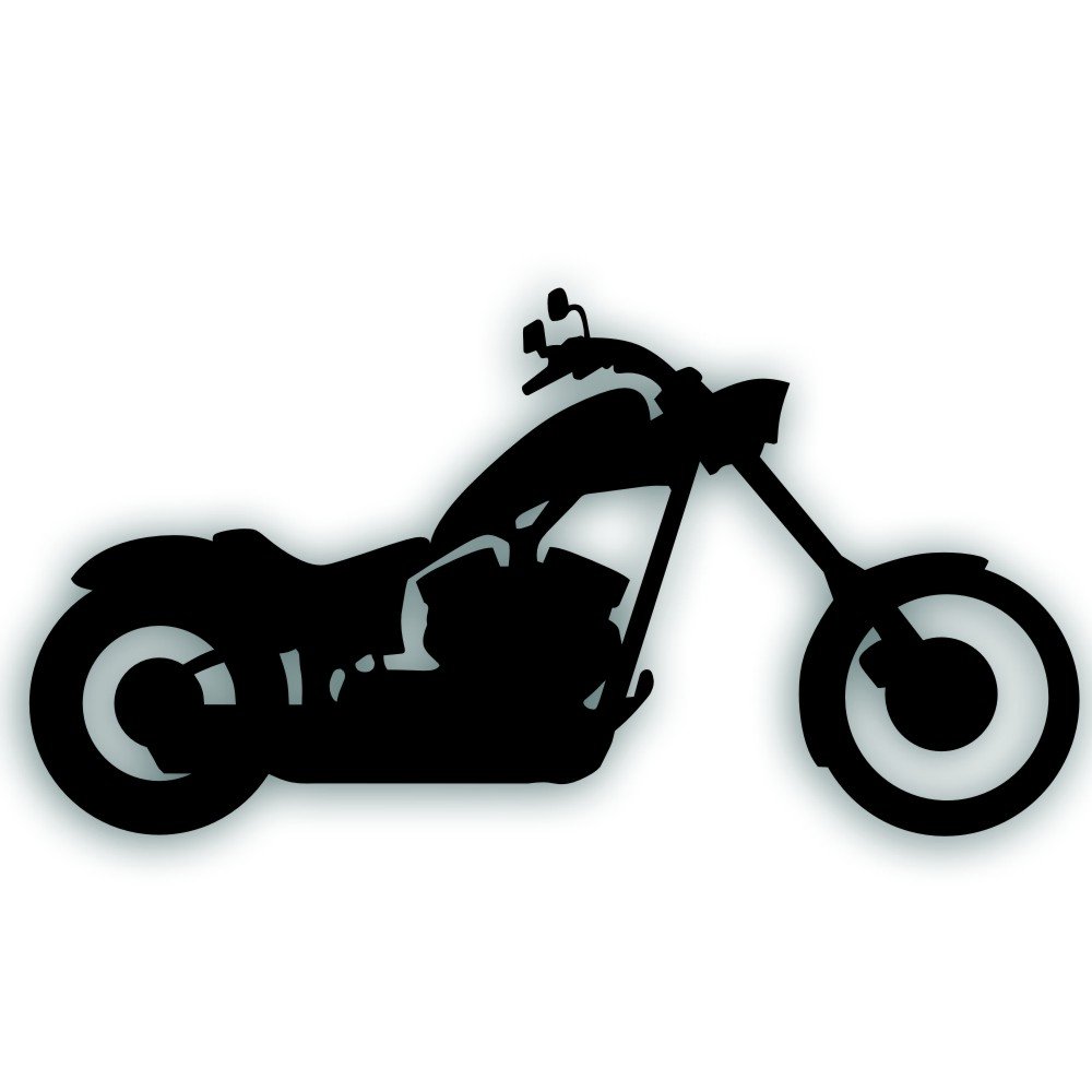 Amazon.com: Motorcycle Decal Sticker - Chopper Custom Big Dog Iron ...