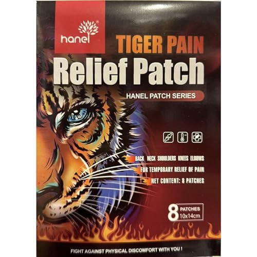 Tiger Pain Balm Relief Plaster Contains Patches - 8pcs Instant Relief ...
