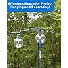 Amazon.com: 4-12 FT Telescopic Extension Pole W/Hook, Christmas Light ...