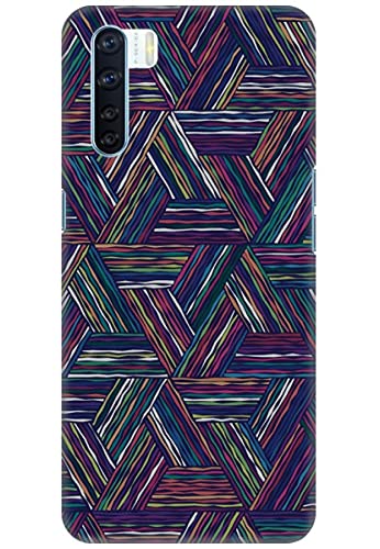 Woven Triangle Printed Back Cover Phone Case for Oppo F15 Back Cover ...