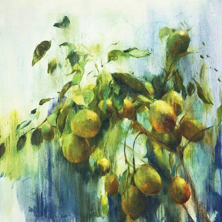 Amazon.com: Lemons by Allyson Krowitz Coastal-and-tropical Canvas Art ...