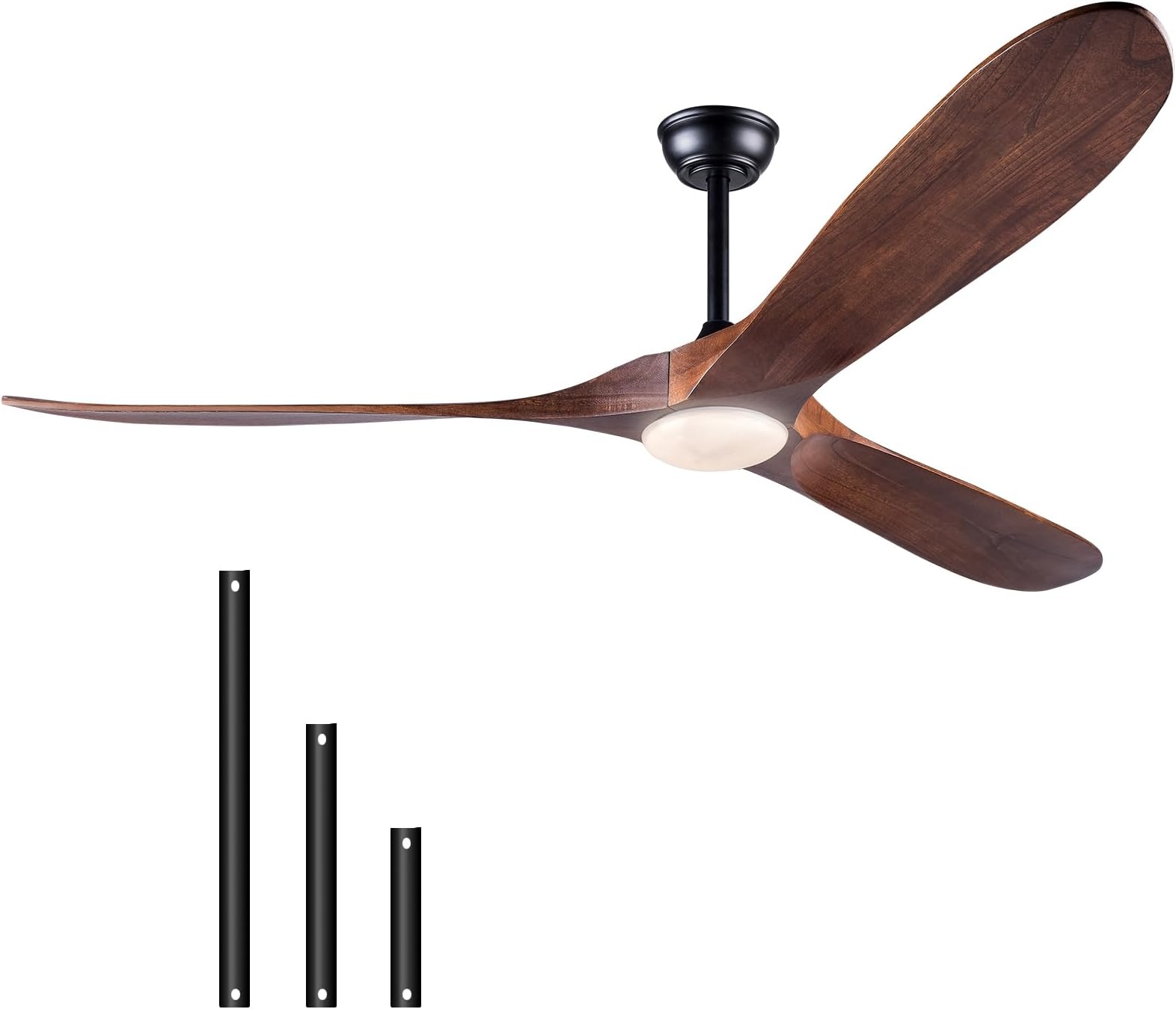 Amazon.com: 52” Ceiling Fans with Lights and Remote Control, Wood ...