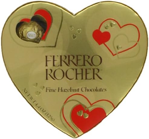 Amazon.com : Ferrero Rocher Heart Gift Box, 16 Count, 7 Oz : Gourmet ...