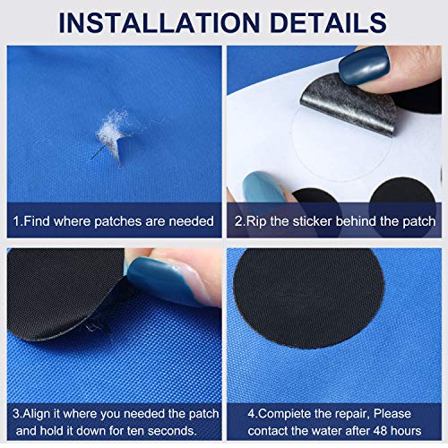 Snapklik.com : SATINIOR 8 Sheets Down Jacket Repair Patch Self-Adhesive ...