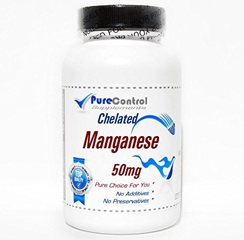 Amazon.com: Chelated Manganese 50mg // 200 Capsules // Pure // by ...