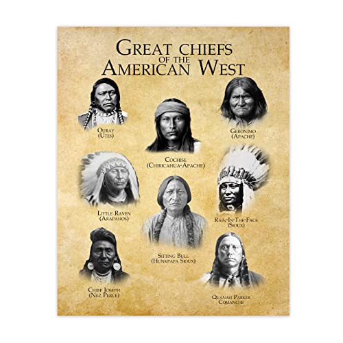 Amazon.com: "Great Chiefs of the American West" Native American Indian ...