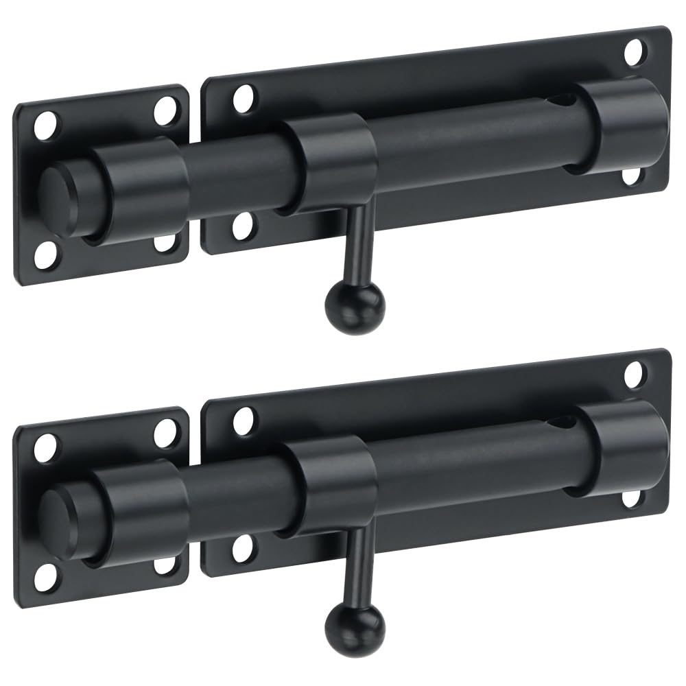 Snapklik.com : 2 Pcs Barrel Bolt Latch,Padlock-Style Slide Bolt Latch ...