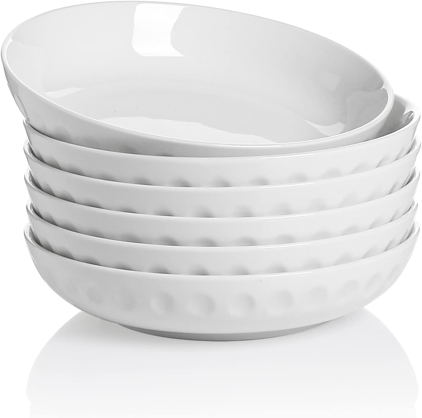 Amazon.com | DOWAN Large Pasta Bowls, 47 Ounce Extra Deep Soup Bowls ...